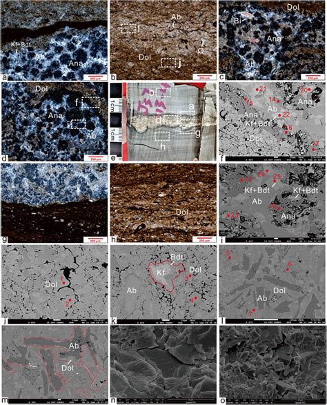 Typical Photographs Of The Analcime Feldspar Dolostone Afd Of The