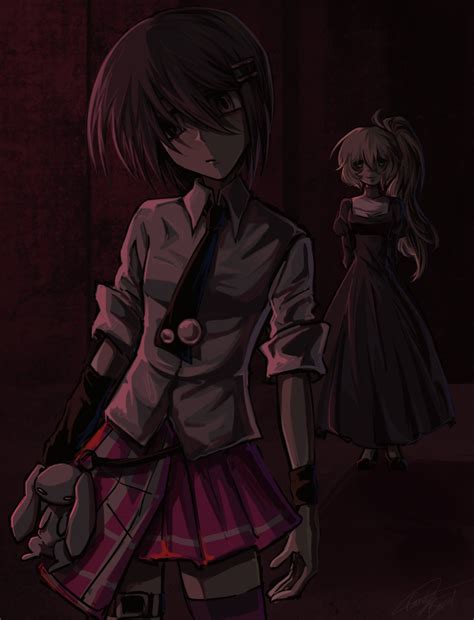 Safebooru 2girls Absurdres Black Hair Black Necktie Candyborsch