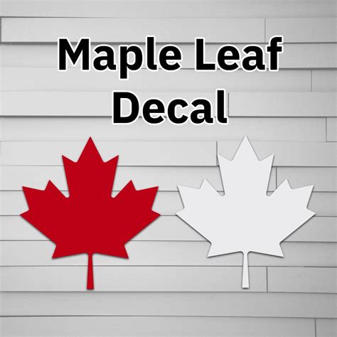 Maple Leaf Decal Sticker Atomic Decals