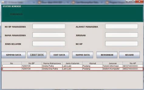 Cara Menampilkan Field Database Pada Komponen Text Jtextfield Dengan Java Gui Netbeans Uniq