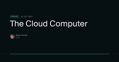 Oxide The Cloud Computer R Hypeurls