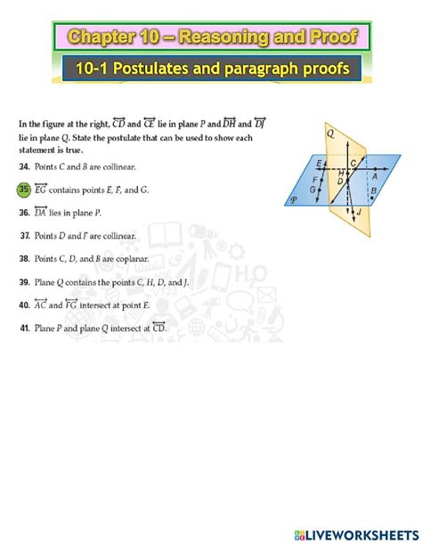 Postulates And Free Interactive Worksheets 2001693