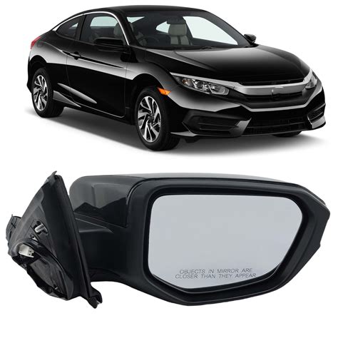 Mzorange Primed Mirror Assembly Rh For Honda Civic 2016 2020 2021 Right Side Manual Fold
