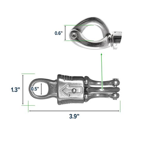 12 Inch Rigid Eye Panic Snap Paracord Planet