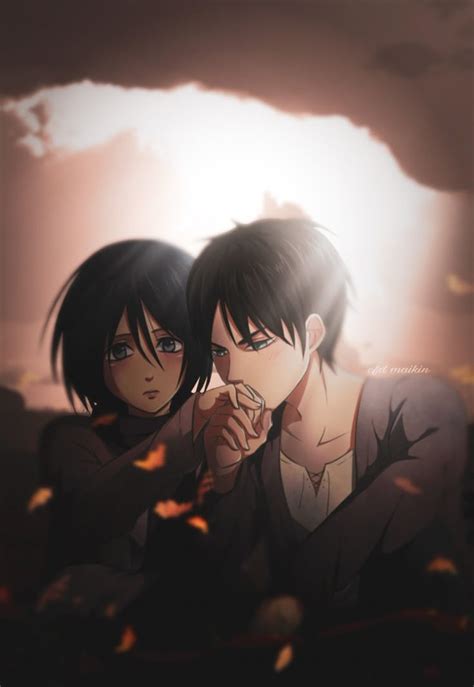Eren E Mikasa Anime Casais Românticos De Anime Personagens De Anime