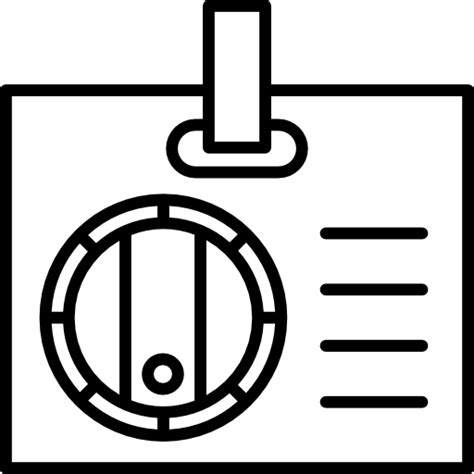 Identification Made By Made Lineal Icon Identification Made By Made Lineal Icon