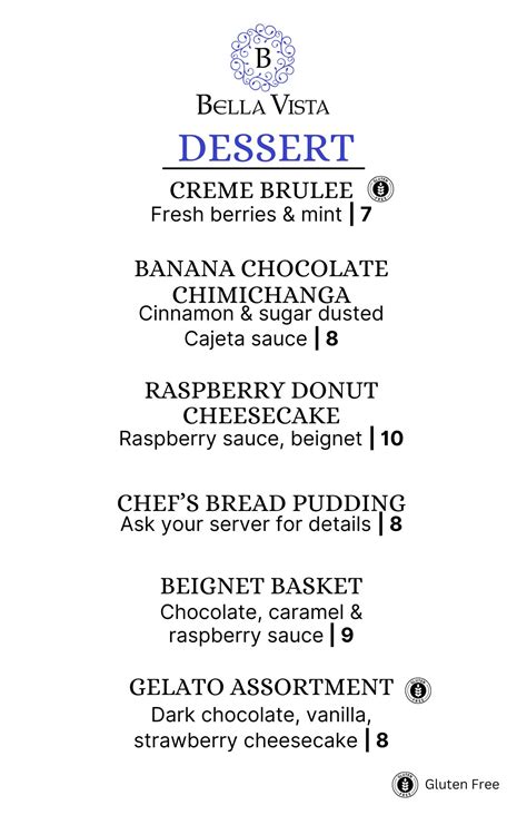Menus And To Go Ordering Call 623 455 9045 Bella Vista Restaurant