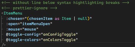 Vuejs Syntax Highlighting Breaks In Vue 3 Typescript When Specify