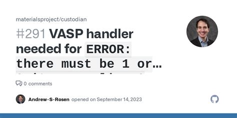 Vasp Handler Needed For `error There Must Be 1 Or 3 Items On Line 2 Of