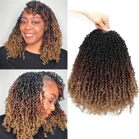 Youngther 12 Inch Yanky Twist Crochet Hair 6 Pack Pre