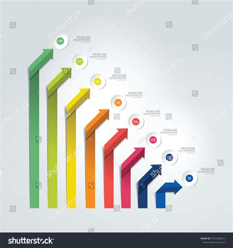 Arrow Infographic Chart Scheme Flowchart Stock Vector Royalty Free Shutterstock