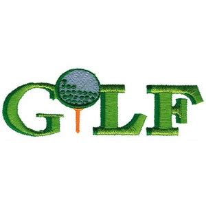 Golf Machine Embroidery Design Etsy