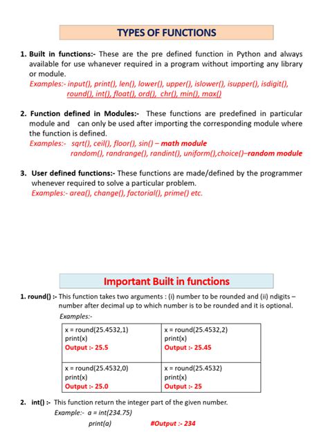 Python Function Types Explained Pdf Parameter Computer Programming