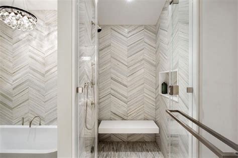 Chevron Tile Bathroom Floor Flooring Blog
