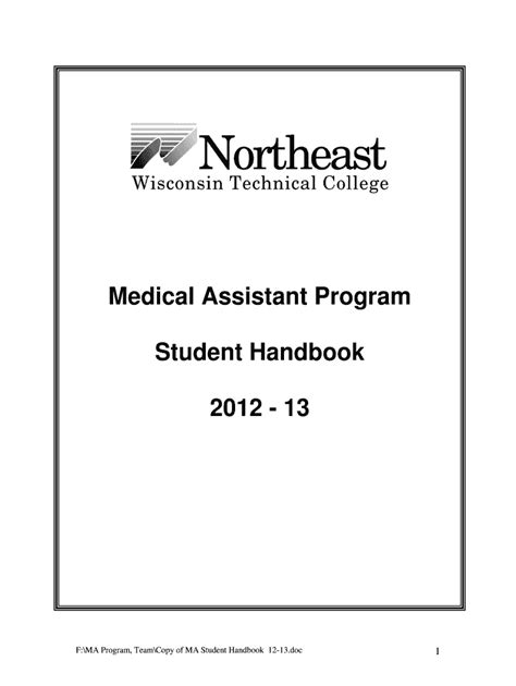 Fillable Online Nwtc Medical Assisstant Program Medical Assistant