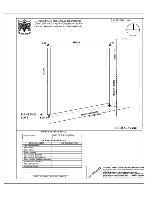 Plano De Lote 7 A Model Pdf