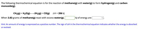 Solved The Following Thermochemical Equation Is For The