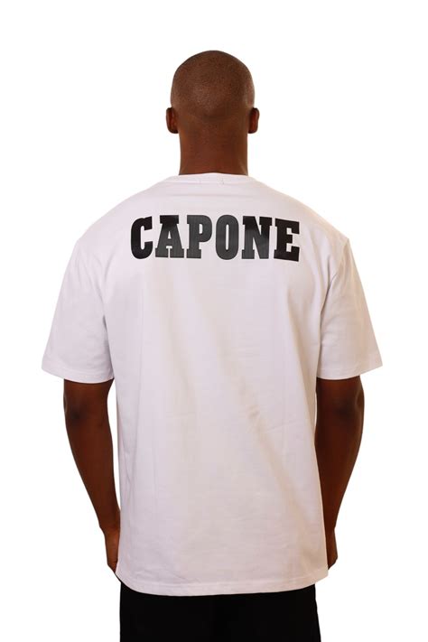 Capone T Shirt Embossed Stamps White Al Capone Premium