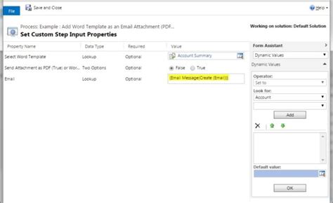 Crm 2016 “word Templates” Email As Pdf Attachment With Workflow Crm
