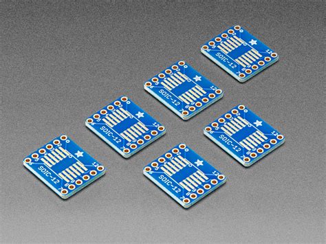 Smt Breakout Pcb For Soic 12 Or Tssop 12 6 Pack Adafruit Industries Unique And Fun Diy