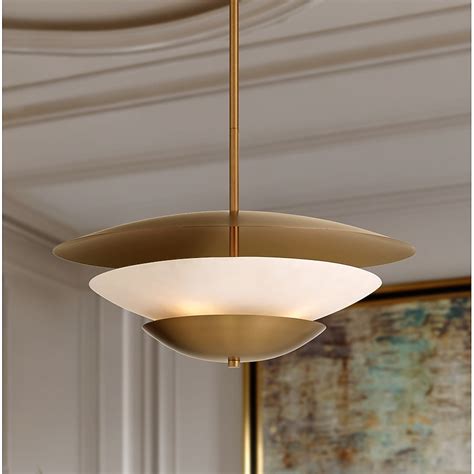 Minka Lavery Solara 4 Light Legacy Brass Modern Contemporary Alabaster Glass Bowl Medium