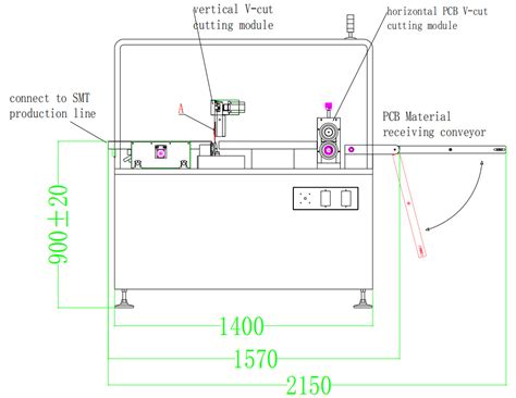 Double Direction Pcb V Cut Depaneling Pcb Magazine Loader Pcb Turn Conveyor Pcb Conformal