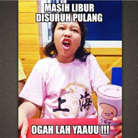 Kumpulan Meme Lucu Libur Telah Usai