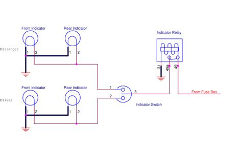 Simple Indicator Wiring Diagram Modern Flasher Circuits