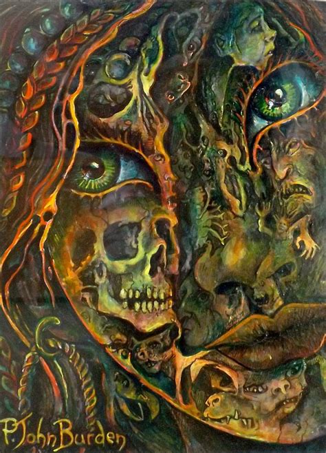 P John Burden Tiny Morrigan Art Inspiration Artist Printmaking