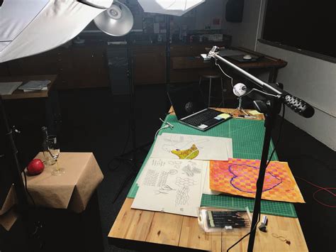 Classroom Demonstration Table Equipped For Live Web Broadcasting