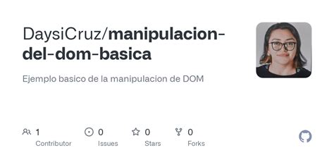 Manipulacion Del Dom Basicareadmemd At Main · Daysicruzmanipulacion Del Dom Basica · Github