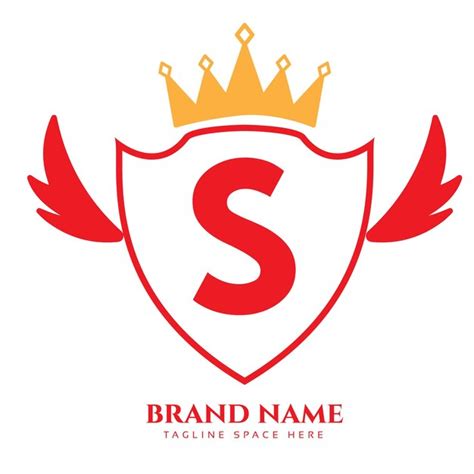 Premium Vector Shield Crown Fly Logo Icon Template Eps File