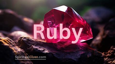 Spiritual Meaning Of The Name Ruby Precious Gem