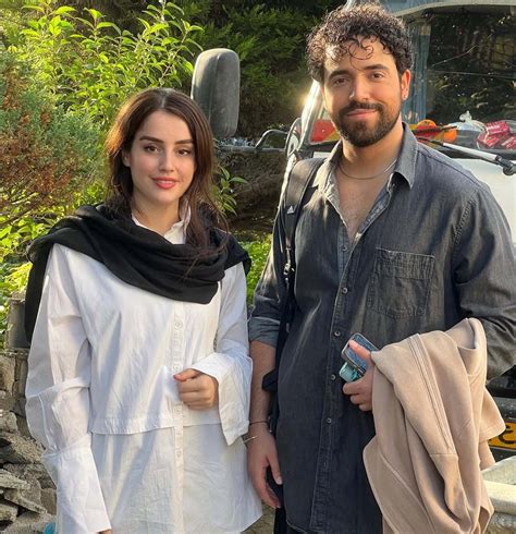 پریناز ایزدیار و شروین حاجی‌پور در پشت صحنه فیلم سینمایی «بن‌سای عکس