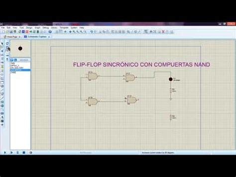 Como Hacer El Circuito Flip Flop Sincrónico Con Compuertas Nand Youtube