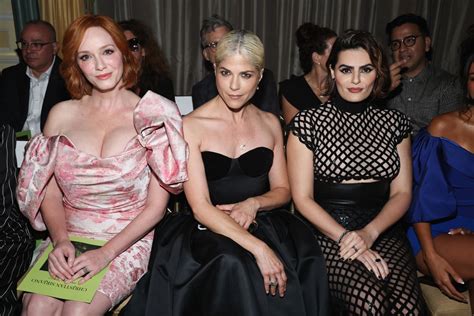 Christina Hendricks And Selma Blair At Christian Siriano Fashion Show