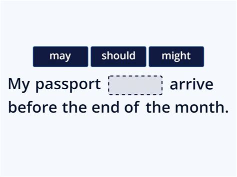 Modals Of Probability Complete The Sentence