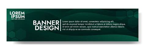 Abstract Dark Green Banner Color With A Unique Wavy Design It Is Ideal