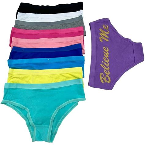 Iheyi 12 Pieces Women Spandex Underwear Cotton Bikini Panty S 3xl