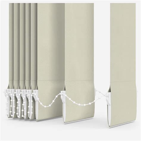 Supreme Blackout Cream Vertical Blind Replacement Slats Blinds Direct