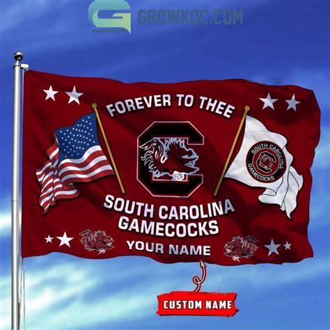South Carolina Gamecocks Forever To Thee 2024 Personalized Flag Growkoc