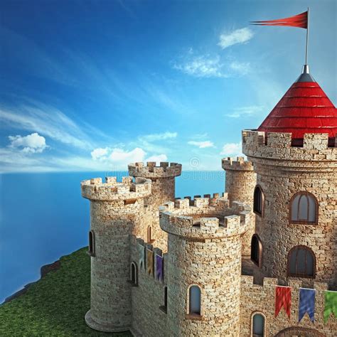 Castillo Medieval Ilustraciones Stock Vectores Y Clipart 107071
