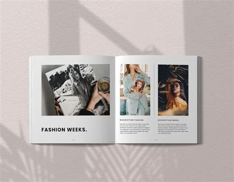 Square Fashion Lookbook Tempate Print Templates Ft Square And Fashion Envato