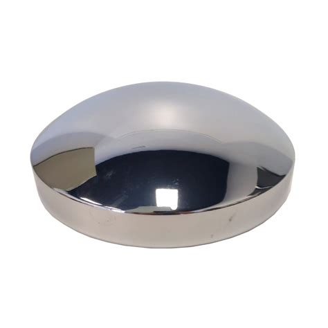 Chrome Steel Rear Dome Style Hub Cap Fits 85 Axle Dia 8 Id F245