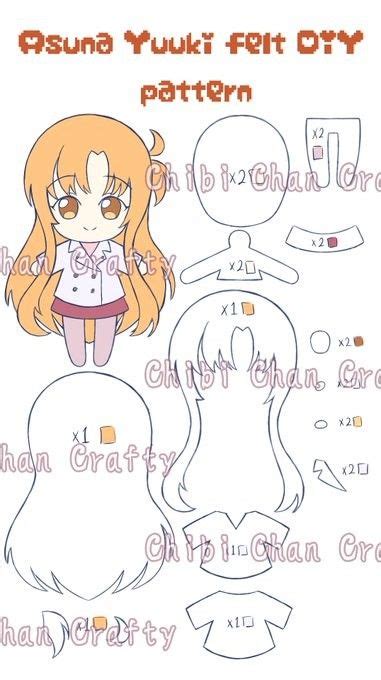 Yuuki Asuna Felt Diy Pattern Artofit