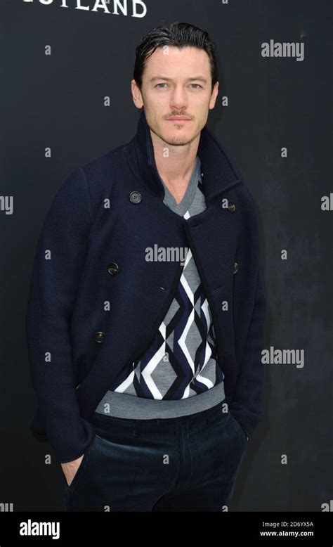 Luke Evans Attending The Pringle Fashion Show Held At The Dairy Venue As Part Of London Fashion