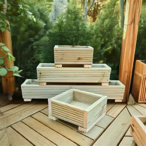 Handmade Wooden Garden Planters