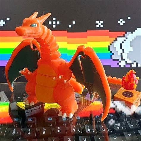 Charizard Flexi Articulated Pokemon Print In Place 3d Model