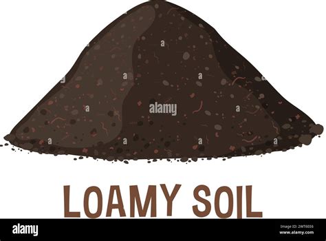 A Simple Depiction Of A Mound Of Loamy Soil Stock Vector Image And Art