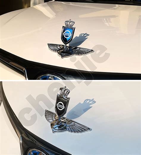 High Quality Modified Metal 3d Standing Car Front Hood Emblem Sticker